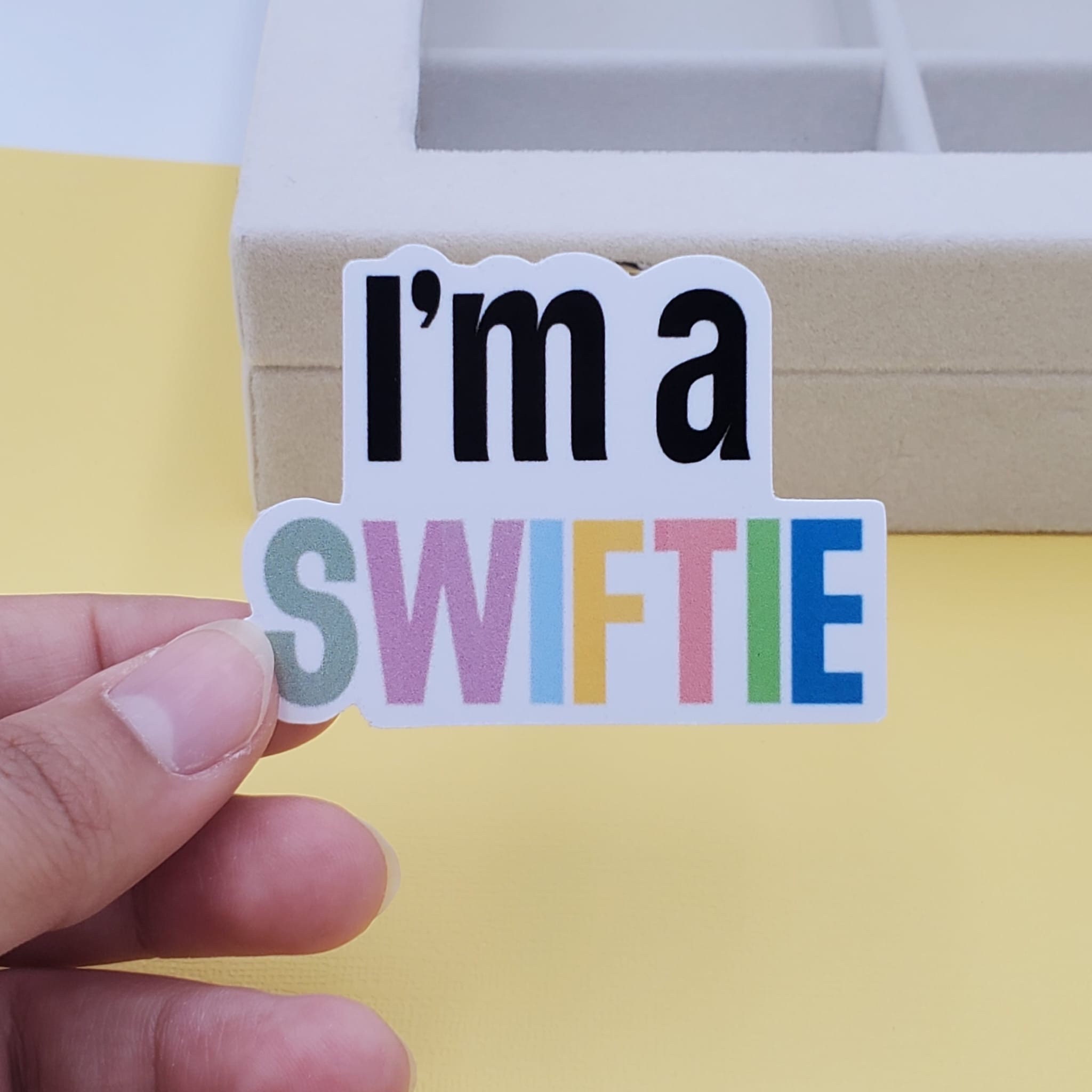 Taylor Swift I'M A SWIFTIE Sticker - Etsy