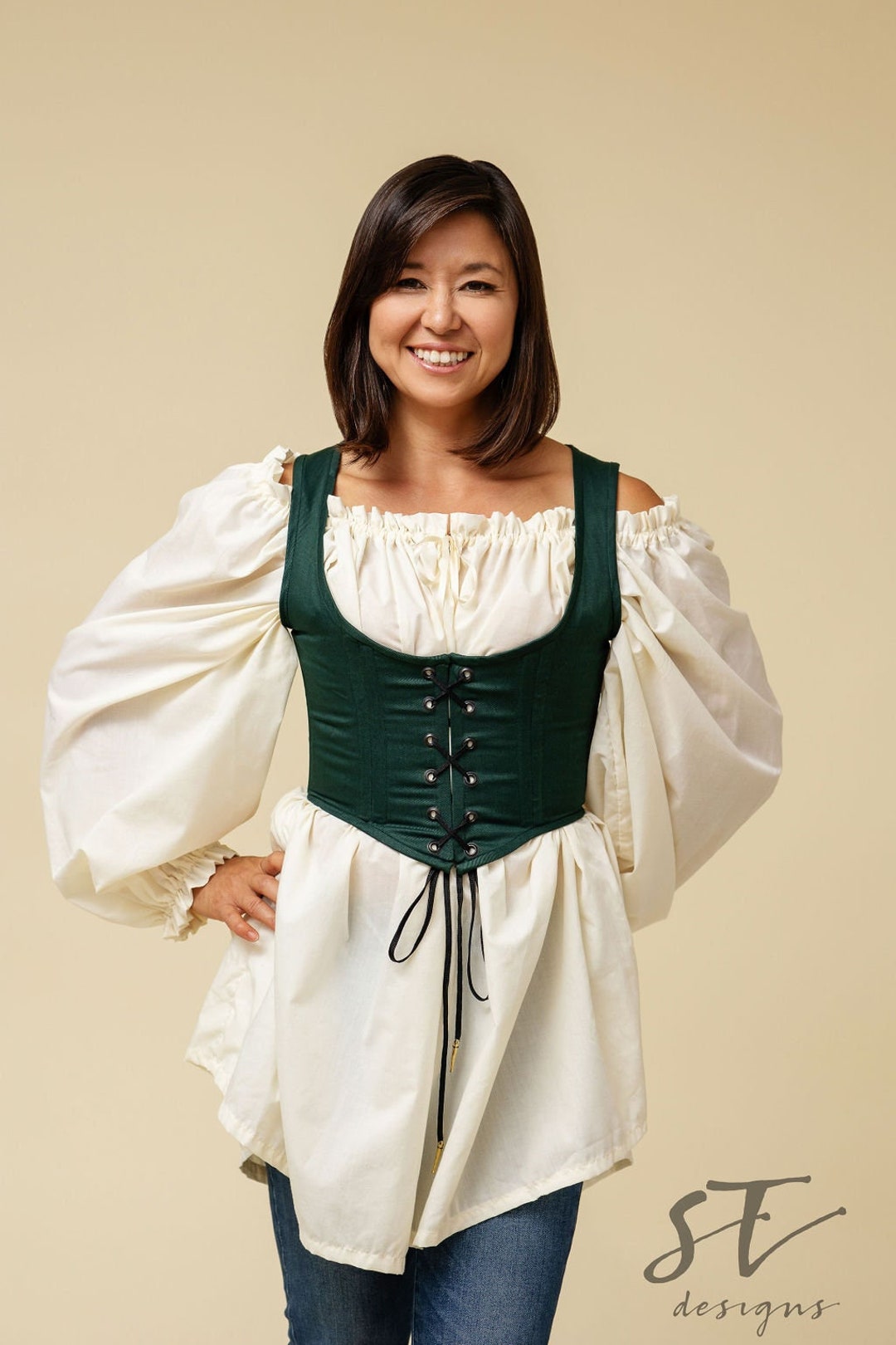 Green Corset Forest Green Corset Forest Green Kate Corset - Etsy