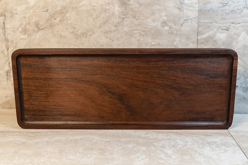 Handmade Peruvian Walnut Rectangle Tray: Shallow Catch All and Serving ...