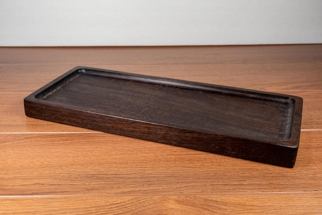 Peruvian Walnut Decorative Wood Catch All Trinket and Serving Tray | 12 ...