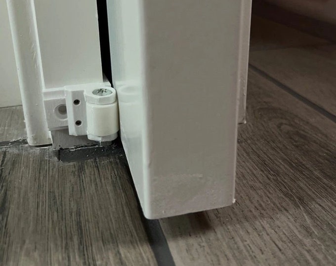 The Adjustable Pocket Door Guide (white) - Etsy