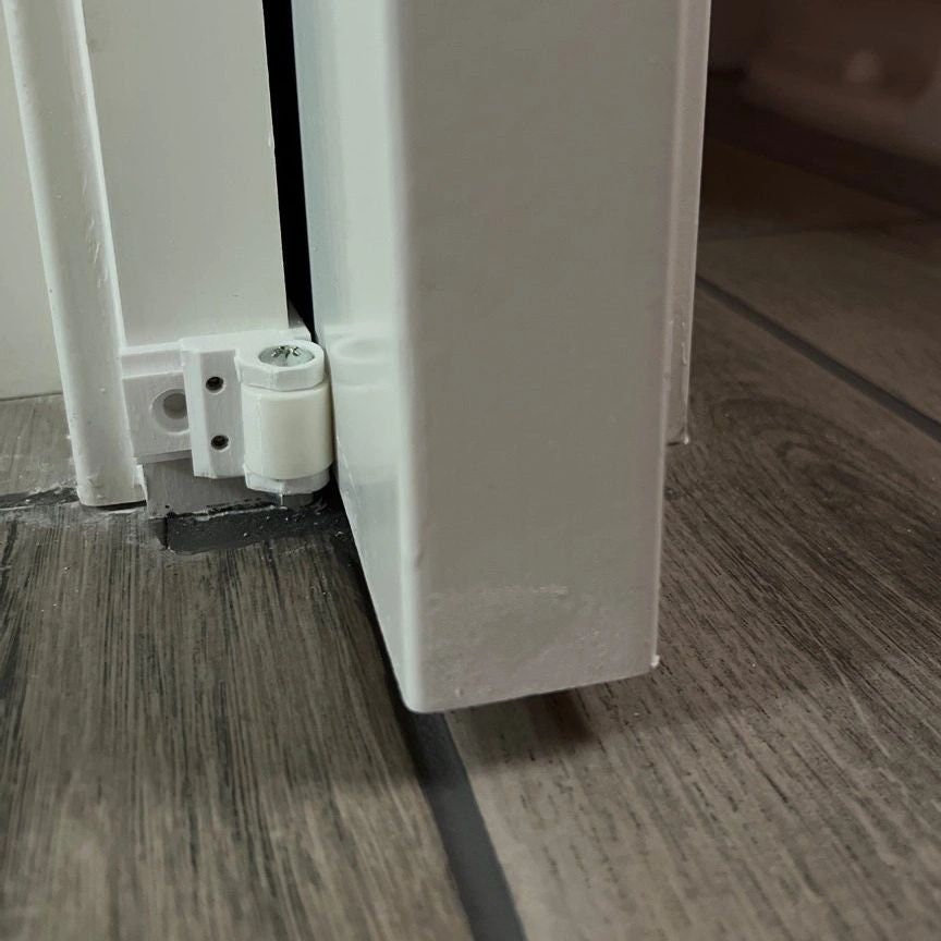 The Adjustable Pocket Door Guide (white) - Etsy