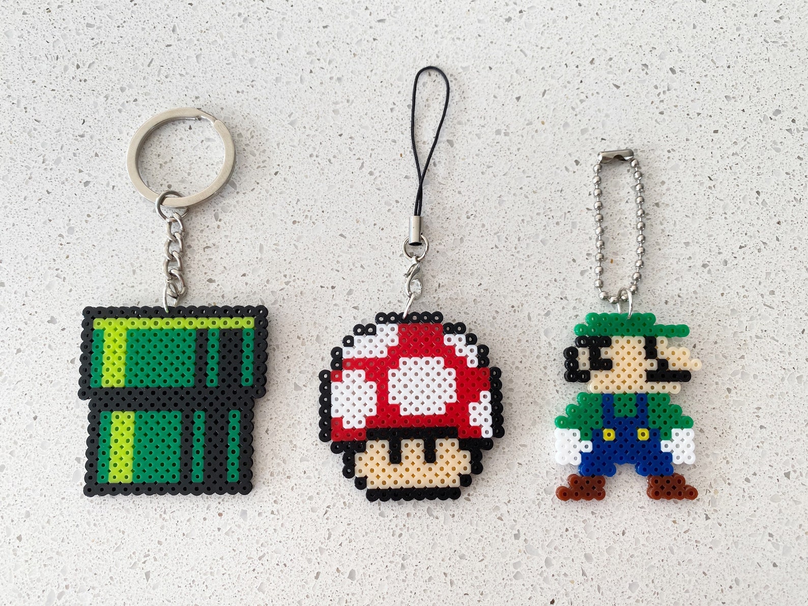 Super Mario Bros Elements Perler Beads Art- Nintendo Video Game- Can Be ...