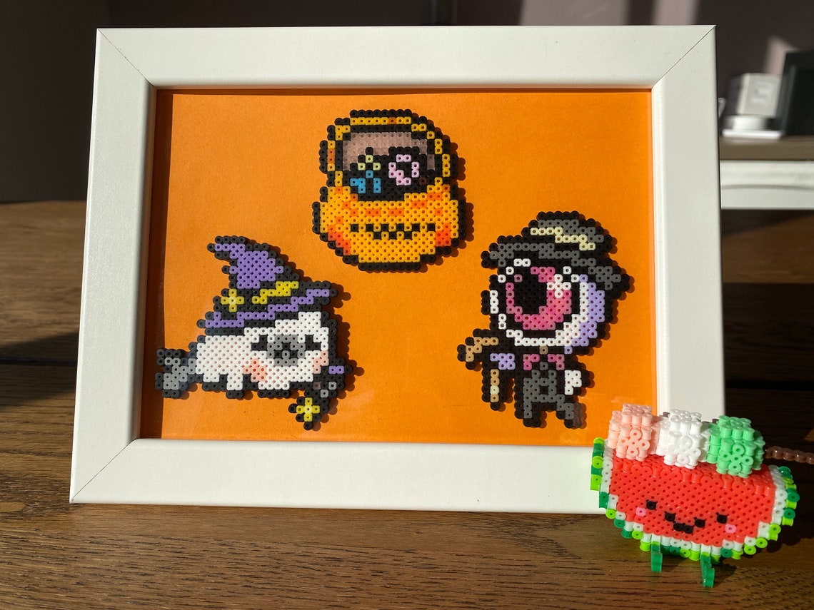 Clawbert Halloween Cute Characters Perler Beads Art Pixel - Etsy