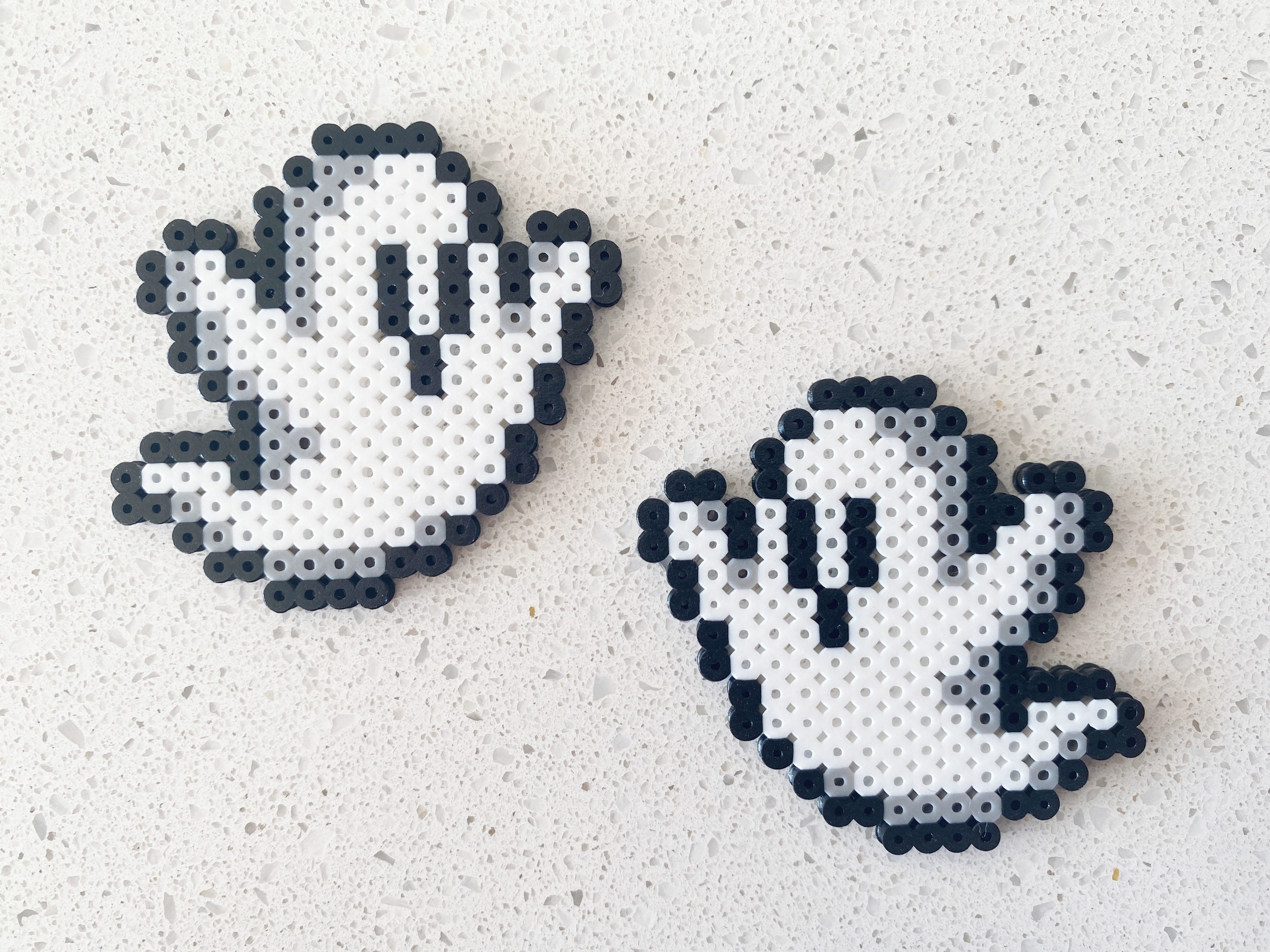 Little Ghosts-pixel Perler Beads Art, Can Be Fridge Magnet, Keychain ...
