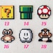 Super Mario Bros Elements Perler Beads Art- Nintendo Video Game- Can Be ...