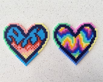 Cute Penguins-pixel Perler Beads Art, Can Be Fridge Magnet, Keychain ...