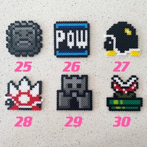 Super Mario Bros Elements Perler Beads Art- Nintendo Video Game- Can Be ...