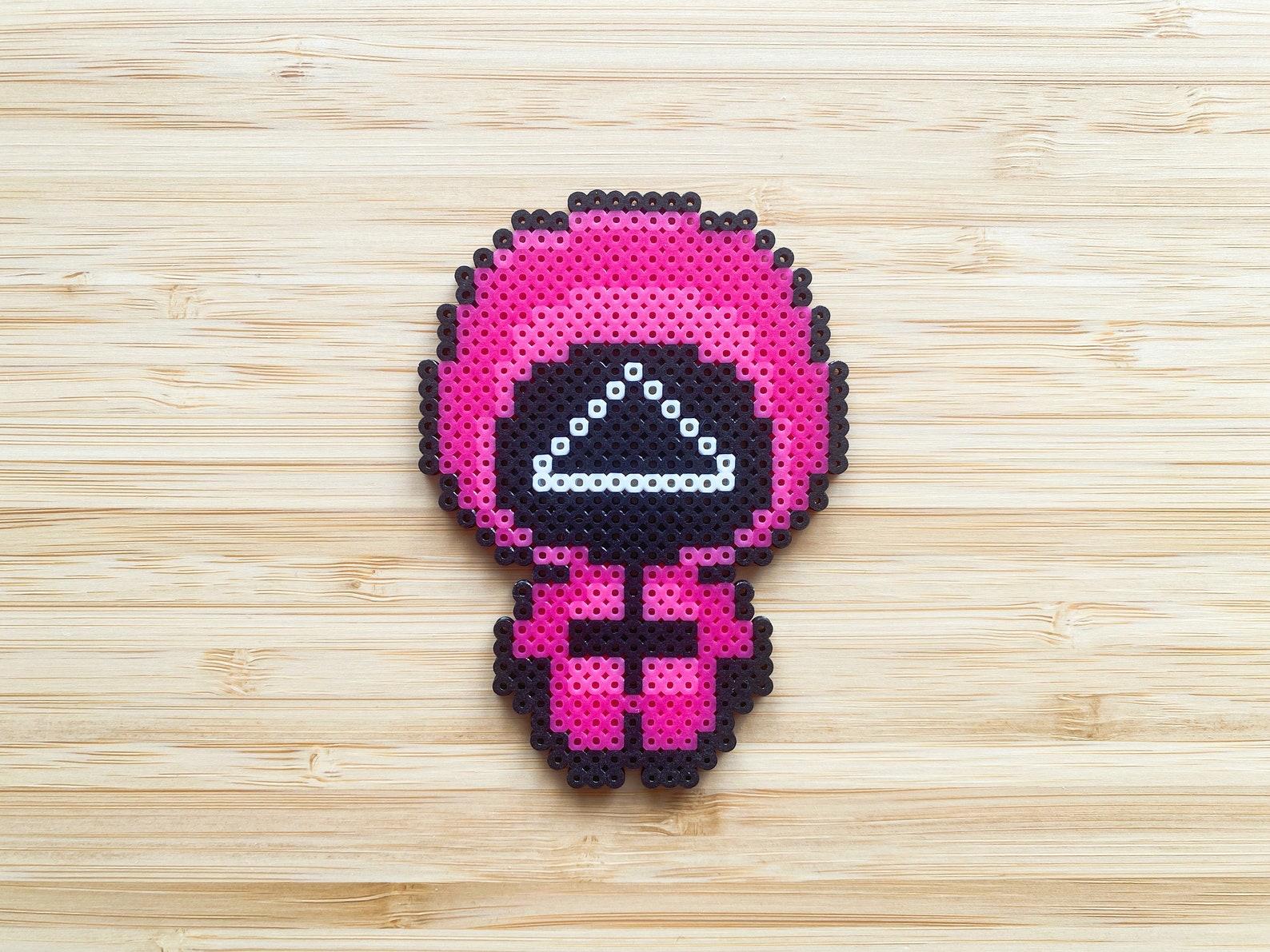 Squid Game Soldiers circle, Triangle, Square perler Beads Art, Pixel ...