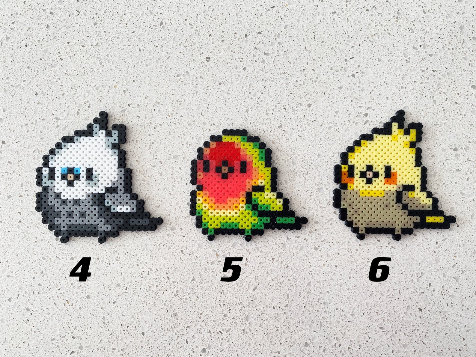 Little Birds Pixel Perler Beads Art Can Be Fridge Magnet - Etsy