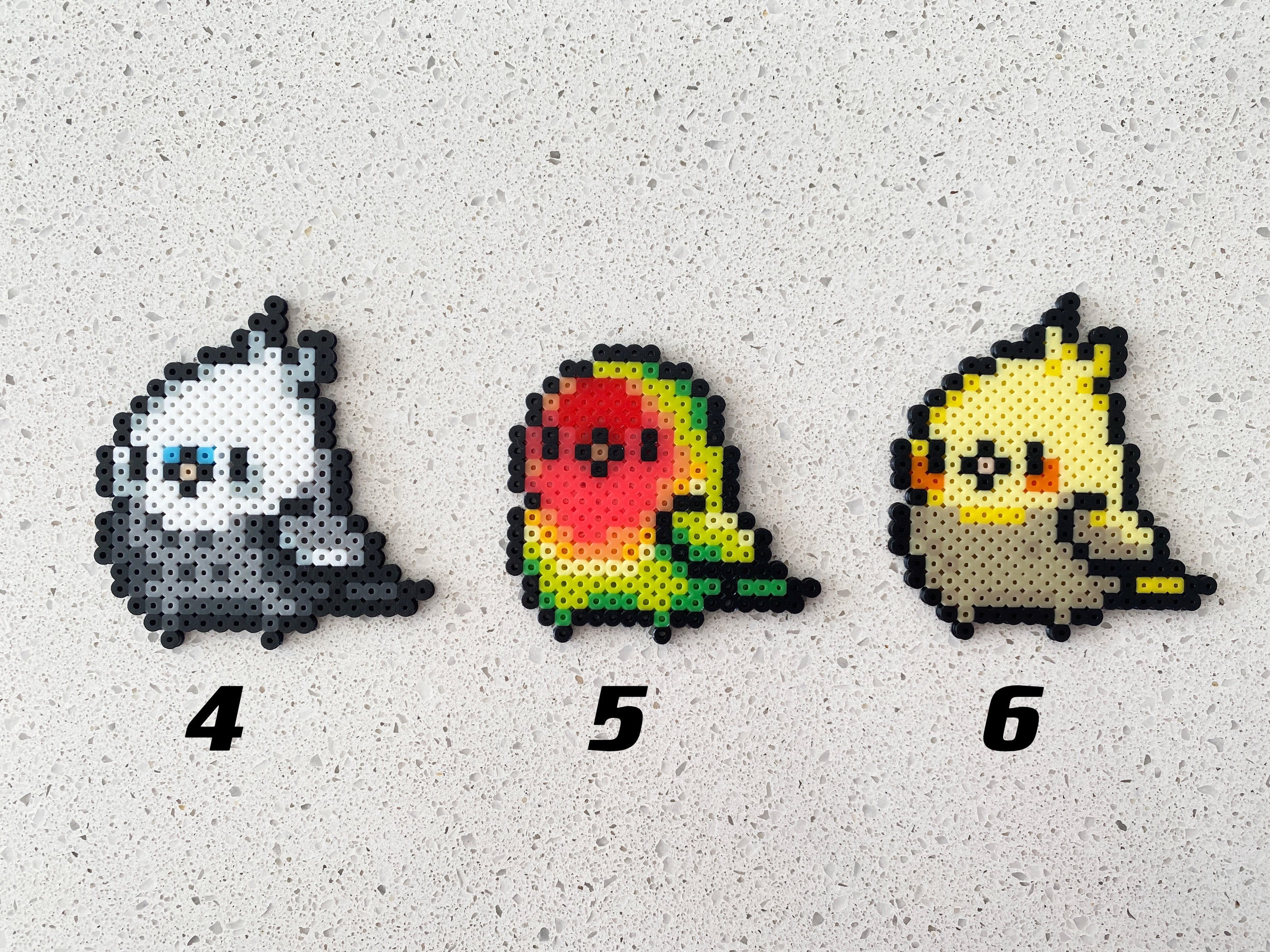 Little Birds Pixel Perler Beads Art Can Be Fridge Magnet - Etsy Canada