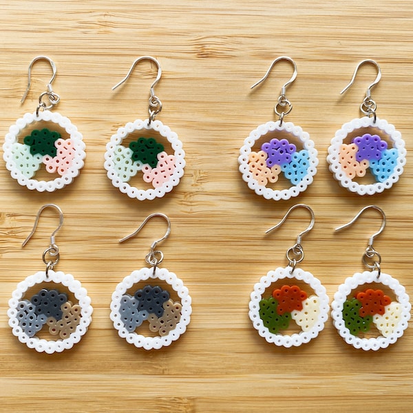 Perler Bead Earrings - Etsy