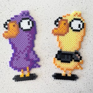 Goose Goose Duck-pixel Perler Beads Art, Can Be Fridge Magnet, Keychain ...