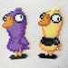 Goose Goose Duck-pixel Perler Beads Art, Can Be Fridge Magnet, Keychain ...