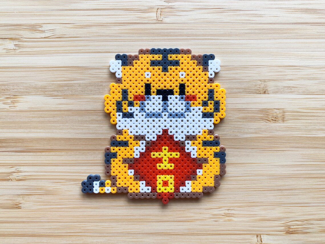 2022 New Year Tigers Perler Beads Art Can Be Fridge Magnet - Etsy Canada