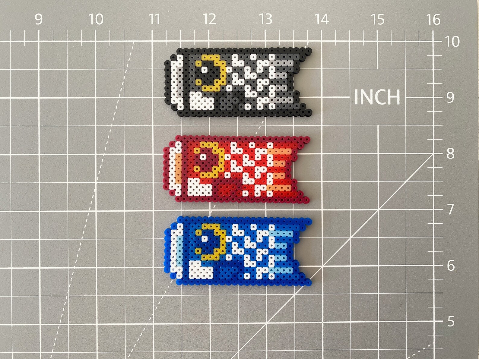 Colorful Carp Flags-pixel Perler Beads Art Can Be Fridge - Etsy Canada