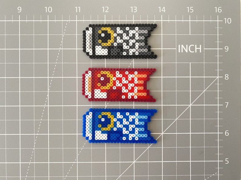 Colorful Carp Flags-pixel Perler Beads Art Can Be Fridge - Etsy Canada