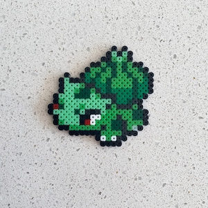 Bulbasaur, Ivysaur and Venusaur- Pokémon -pixel Perler Beads Art, Can ...