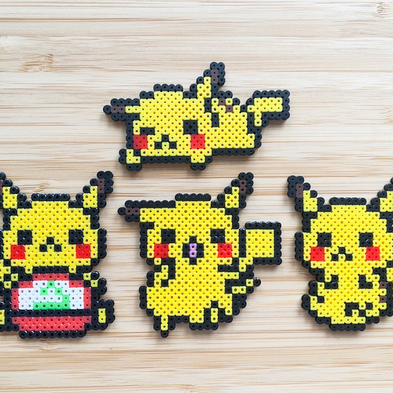 Pikachu Perler - Etsy