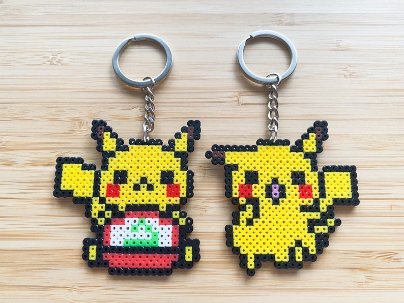 Perler Beads Crafts- Pokémon Character Pikachu- Can Be Fridge Magnet ...