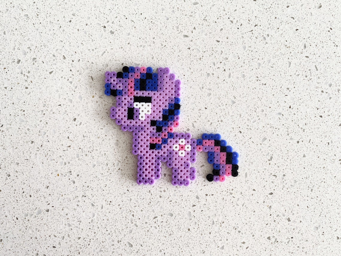 Little Pony pixel Perler Beads Art Can Be Fridge Magnet - Etsy