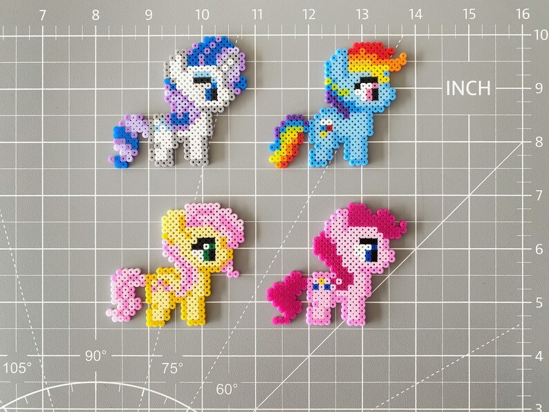 Little Pony pixel Perler Beads Art Can Be Fridge Magnet - Etsy