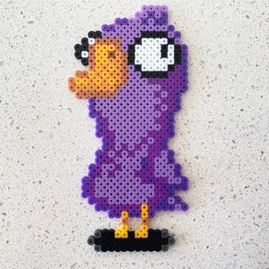 Goose Goose Duck-pixel Perler Beads Art, Can Be Fridge Magnet, Keychain ...