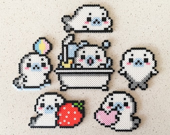Little Birds Pixel Perler Beads Art, Can Be Fridge Magnet, Keychain ...
