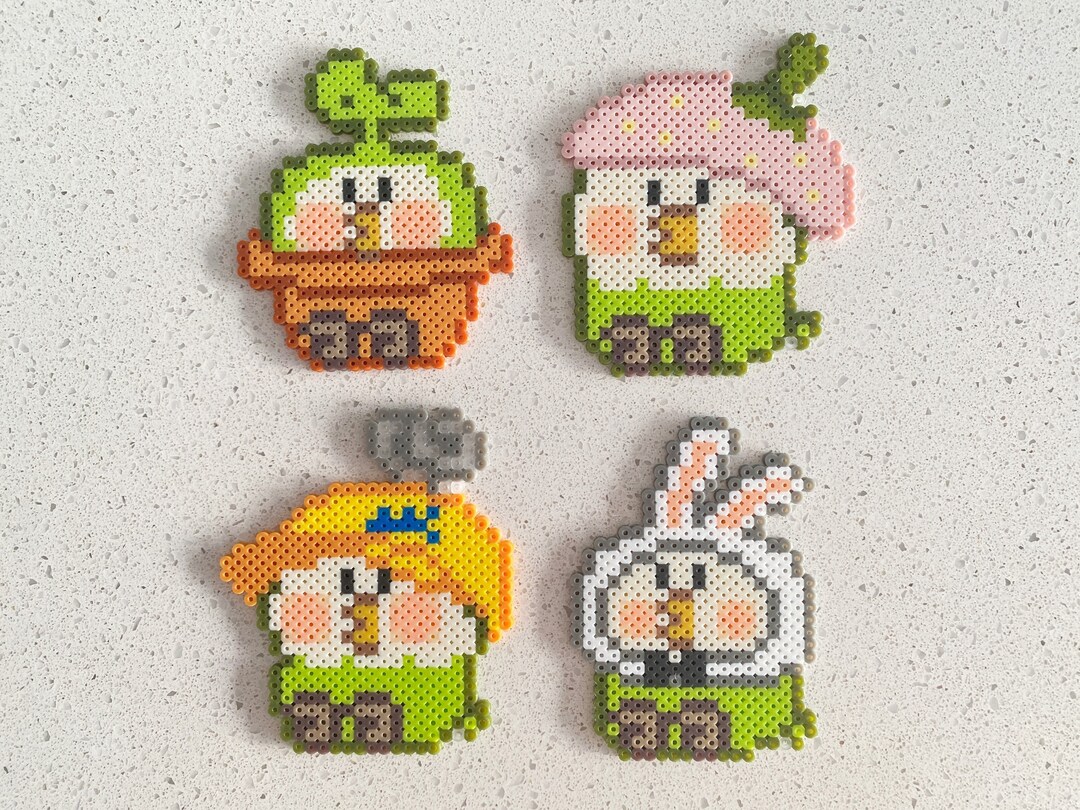 Little Parrot BEBE, Perler Beads Art, Can Be Fridge Magnet, Keychain ...