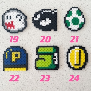 Super Mario Bros Elements Perler Beads Art- Nintendo Video Game- Can Be ...