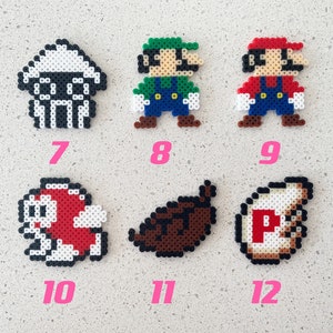 Super Mario Bros Elements Perler Beads Art- Nintendo Video Game- Can Be ...