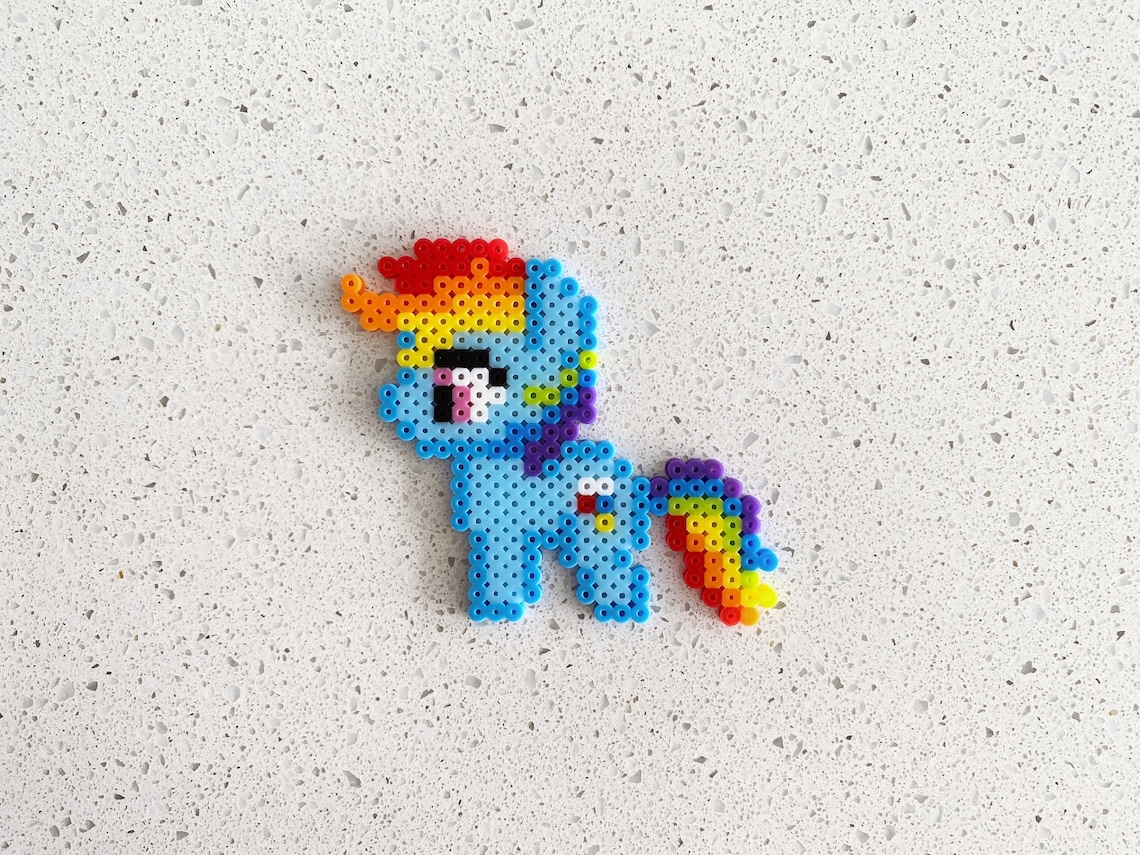 Little Pony pixel Perler Beads Art Can Be Fridge Magnet - Etsy
