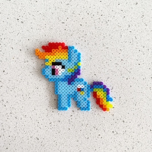 Little Pony -pixel Perler Beads Art, Can Be Fridge Magnet, Keychain ...