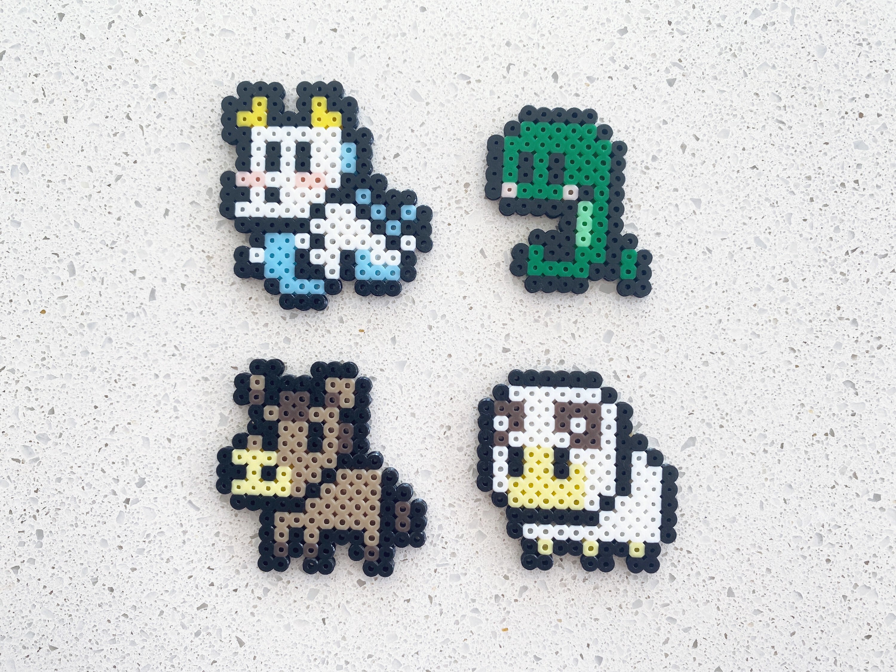 Zodiac Mini Animals-pixel Perler Beads Art, Can Be Fridge Magnet ...