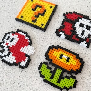 Super Mario Bros Elements Perler Beads Art- Nintendo Video Game- Can Be ...