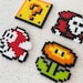 Super Mario Bros Elements Perler Beads Art- Nintendo Video Game- Can Be ...