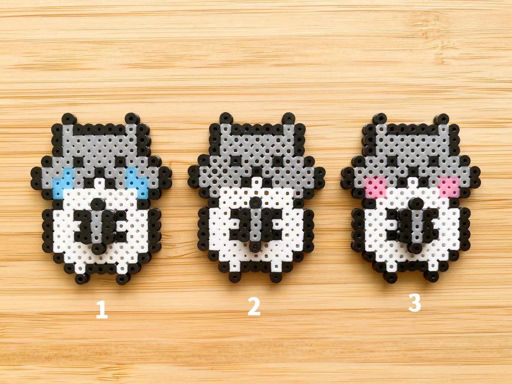 Little Hamster With Pine Cones-cute 3D Perler Beads Art 8bit - Etsy