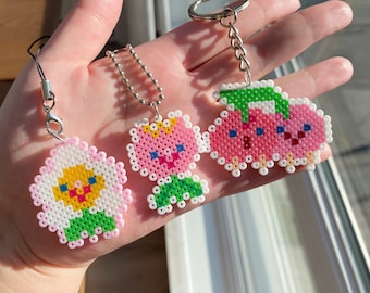Cute White Rabbits Perler Beads Art Can Be Fridge Magnet - Etsy