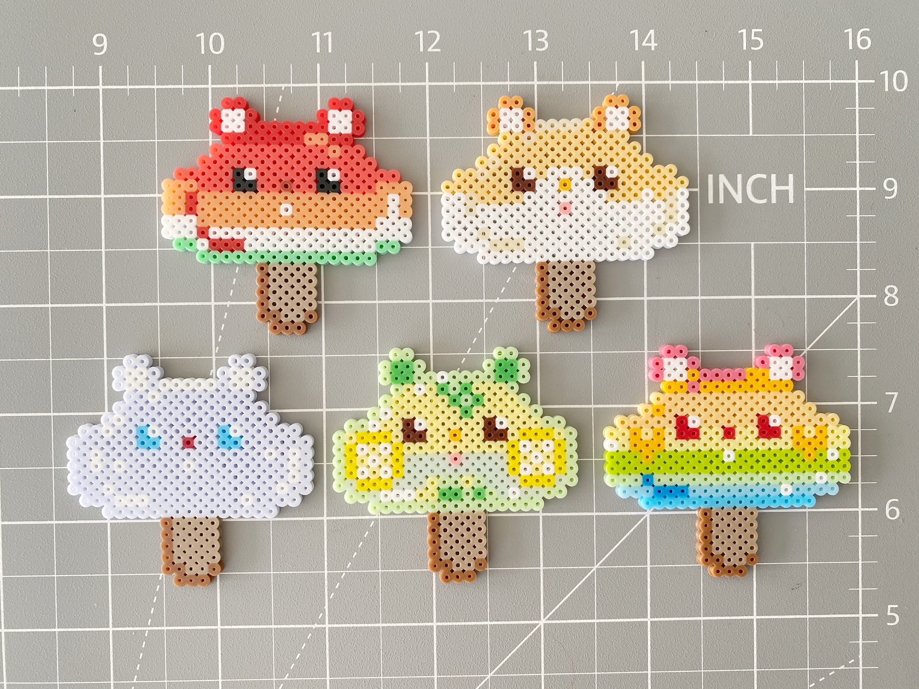 Hamster Popsicle-pixel Perler Beads Art, Can Be Fridge Magnet, Keychain ...