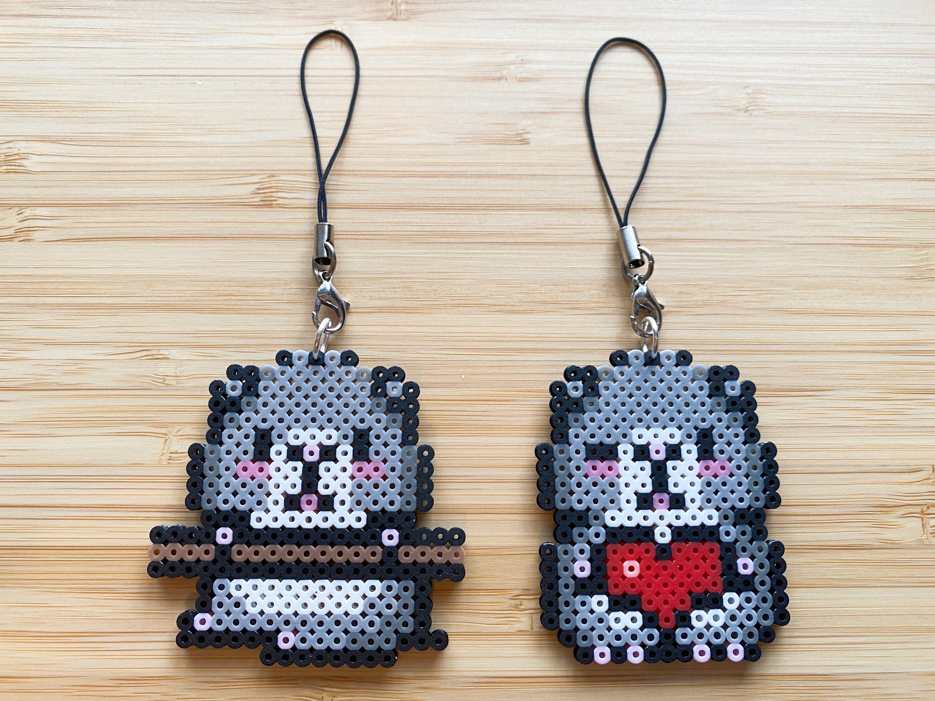 Lovely Hamster- 8bit Pixel Perler Beads Art, Can Be Fridge Magnet ...