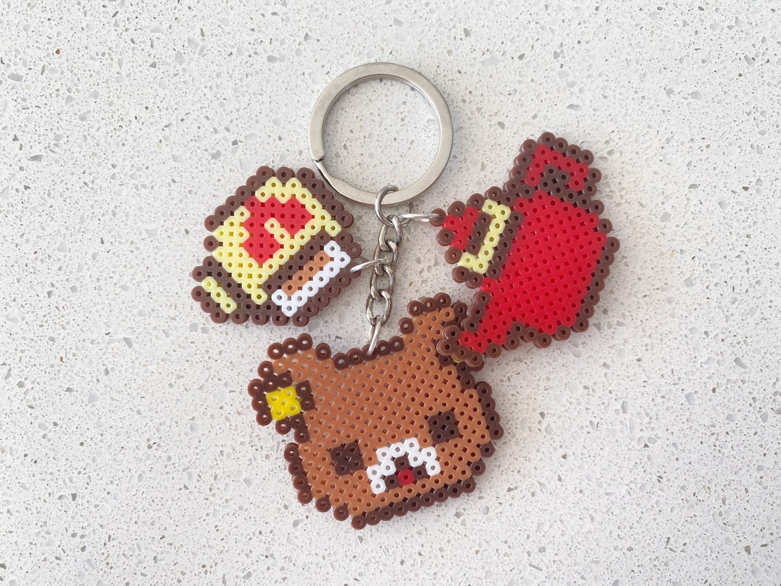 Rilakkuma Soft Bear Set 3 Pieces a Set Pixel Perler Beads - Etsy