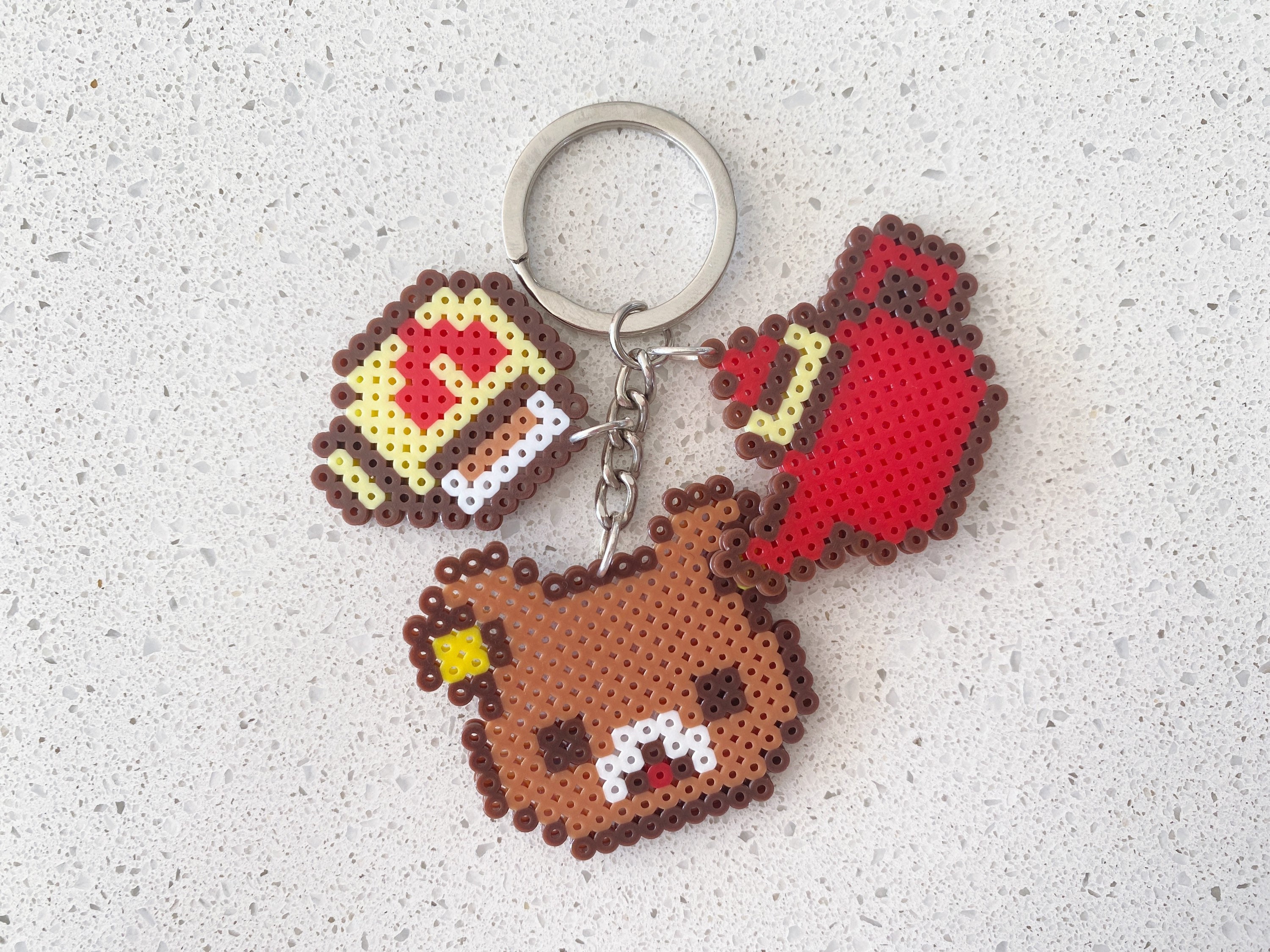 Rilakkuma, Soft Bear Set (3 Pieces a Set)- Pixel Perler Beads Art, Can ...