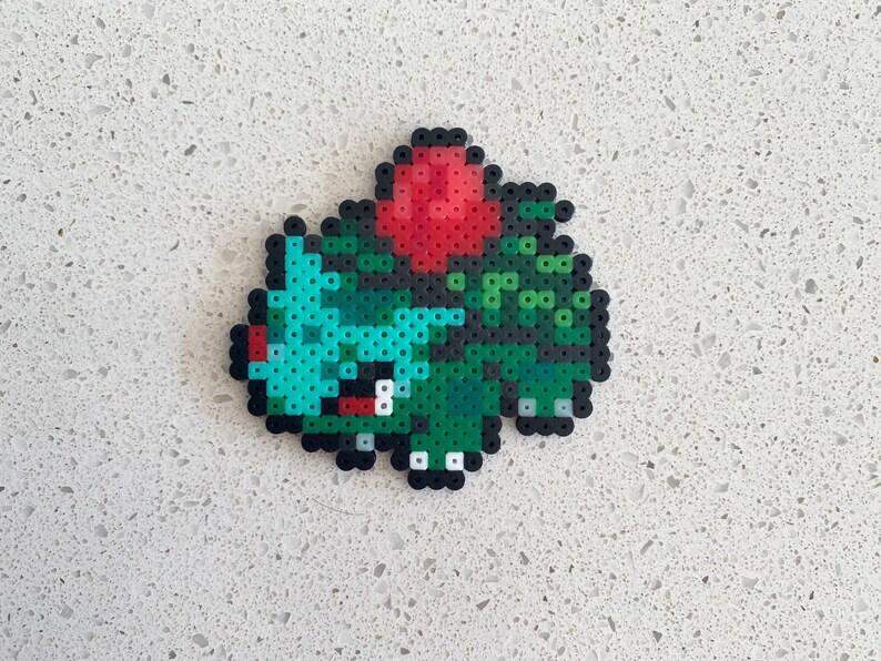 Bulbasaur Ivysaur and Venusaur Pokémon pixel Perler Beads - Etsy