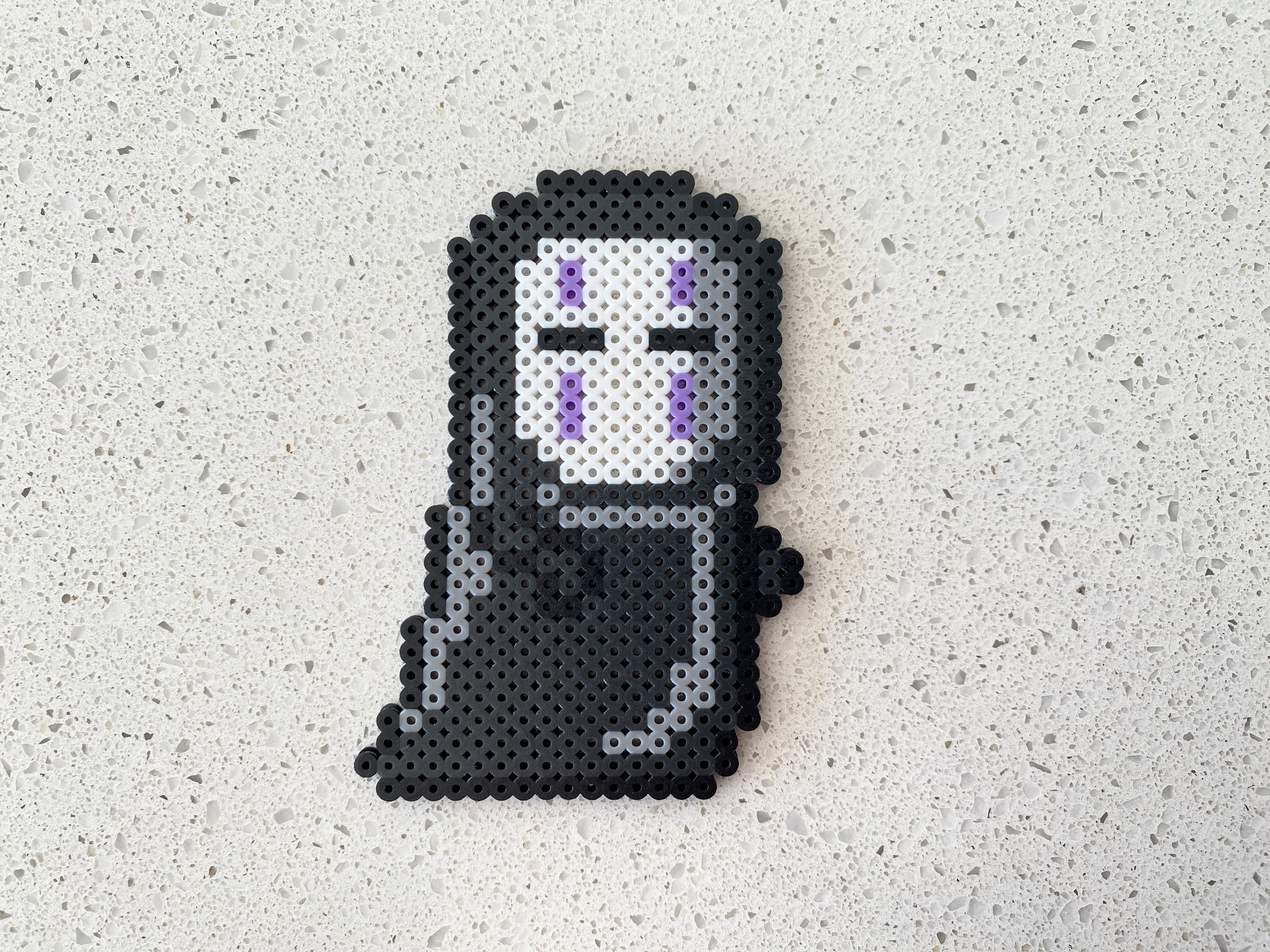 Spirited Away Characters Sen, Haku and No-face Pixel Perler Beads Art ...