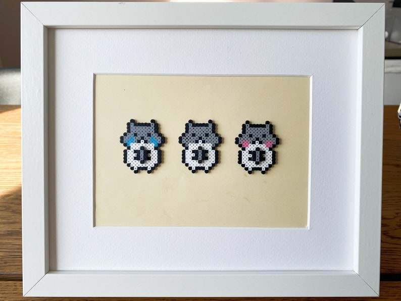 Little Hamster With Pine Cones-cute 3D Perler Beads Art 8bit - Etsy
