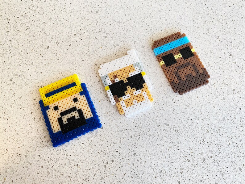 DAVE THE DIVER - Dave, Cobra and Bancho, Pixel Perler Beads Art, Can Be ...