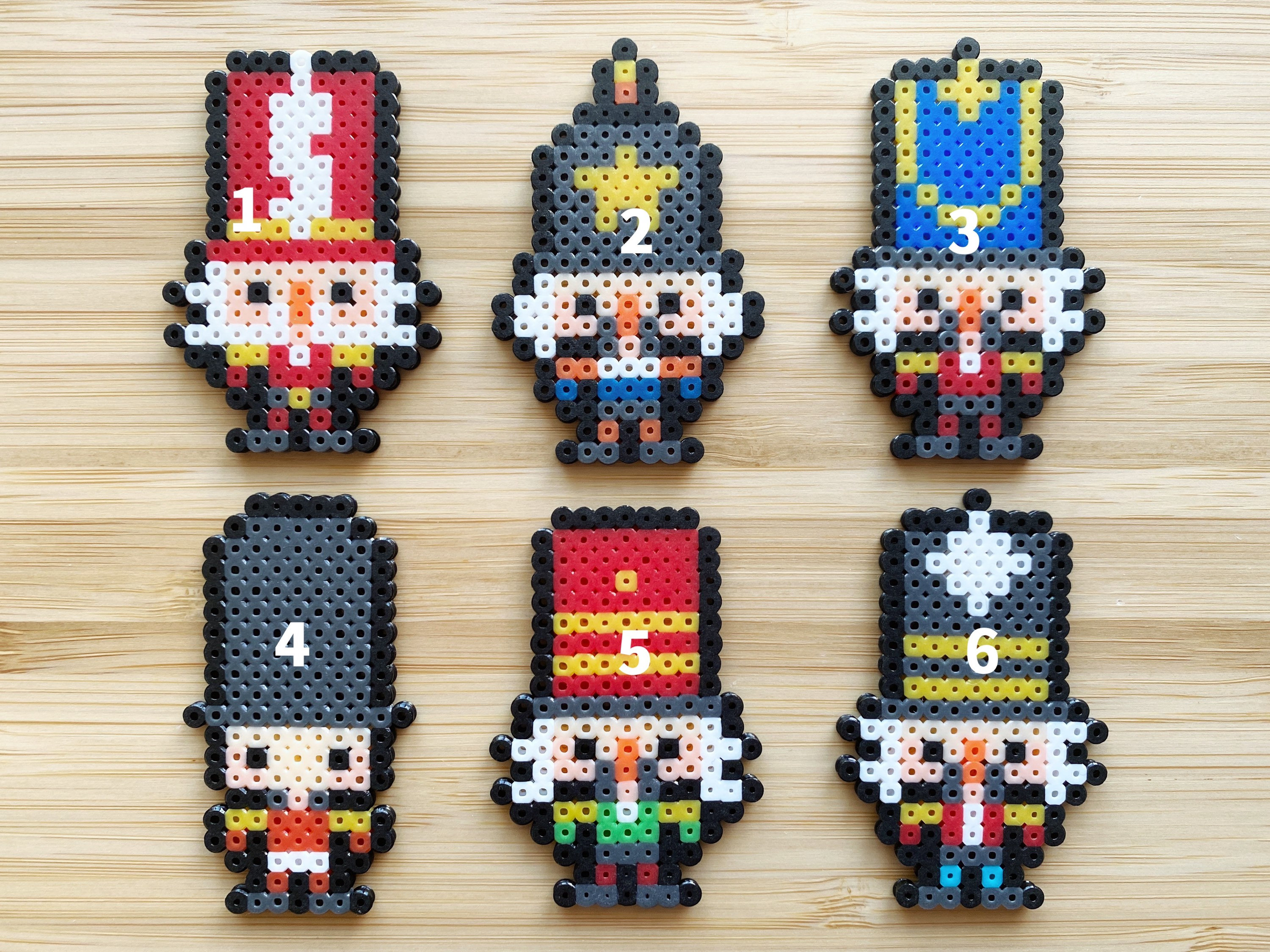 Perler Beads Art the Soldier Nutcrackers Can Be Ornament, Fridge Magnet ...