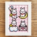 Cute White Rabbits- Perler Beads Art, Can Be Fridge Magnet, Phone Charm ...