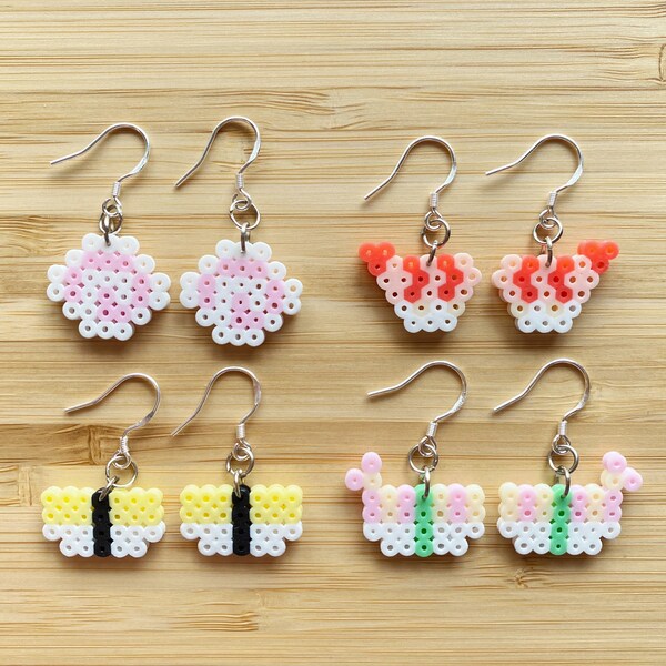 Perler Bead Earrings - Etsy