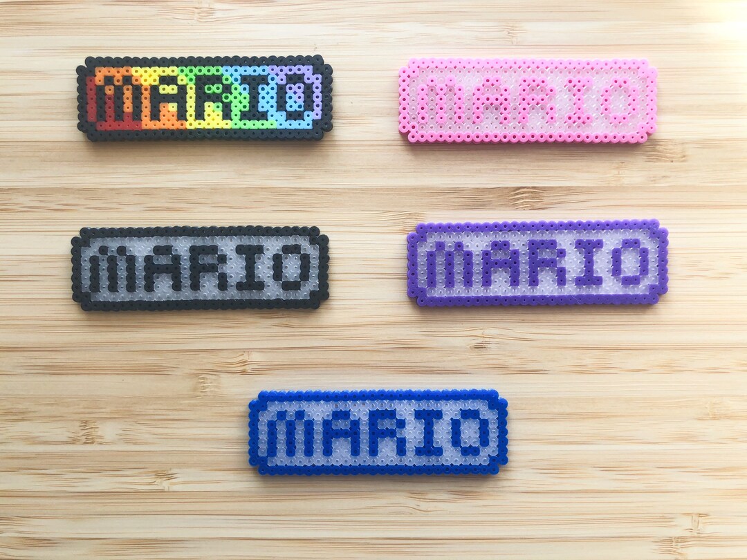 Customized Name Tag, Lucky Number Tag (up to 8 Letters!!!) - Perler ...